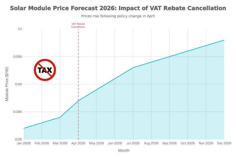 China Cancels PV Module Export Tax Rebates April 2026 | Analysis